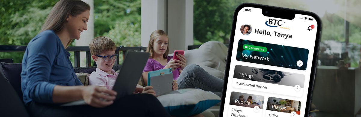 Get started with the BTC Broadband Wi-Fi App